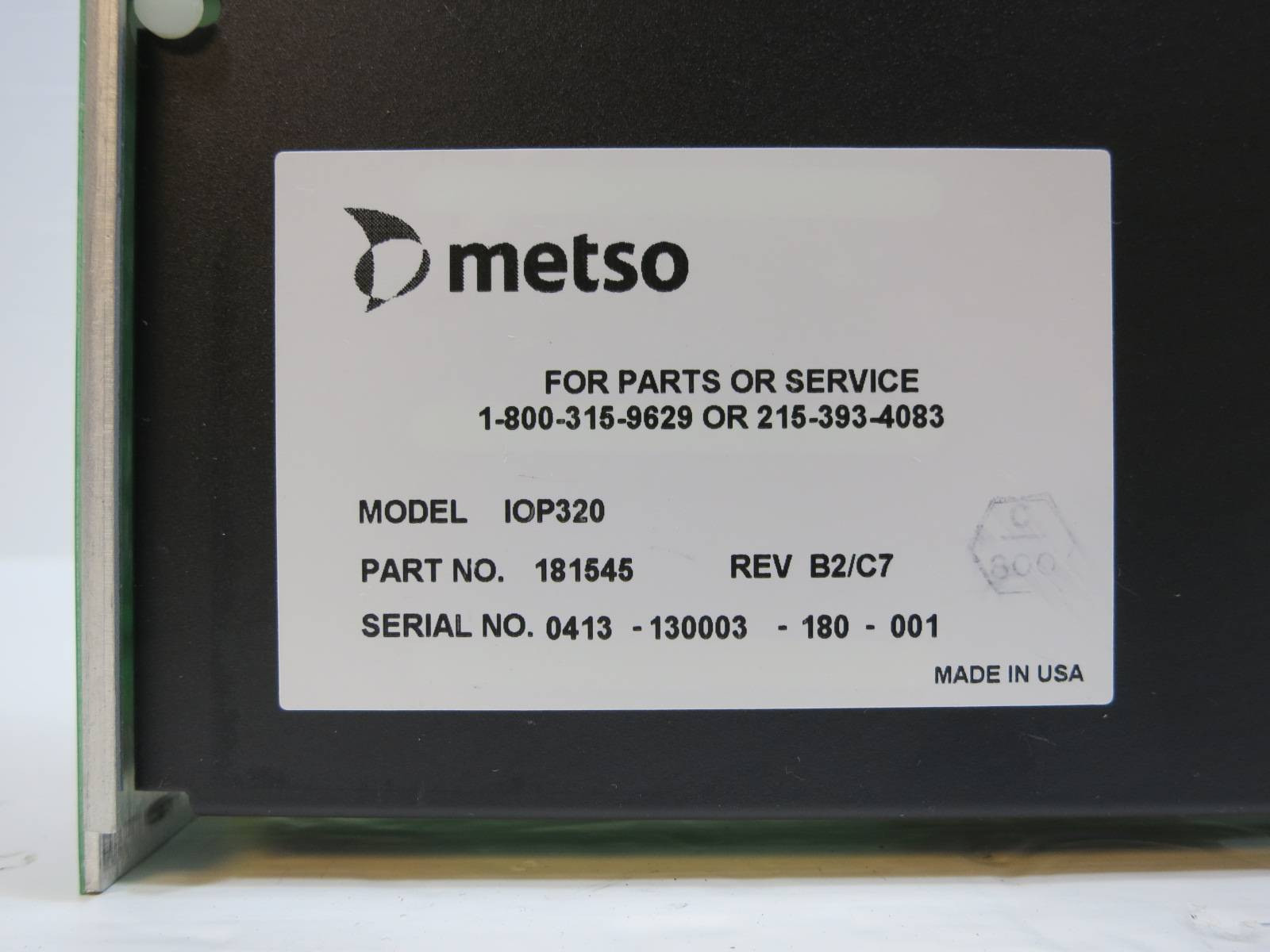 Valmet Metso Automation IOP320 181545 Rev B2/C7 Analog Output Module PLC IOP 320 (NP2043-1 ...